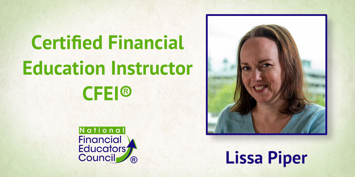 Lissa Piper, NFEC Certified Financial Education Instructor